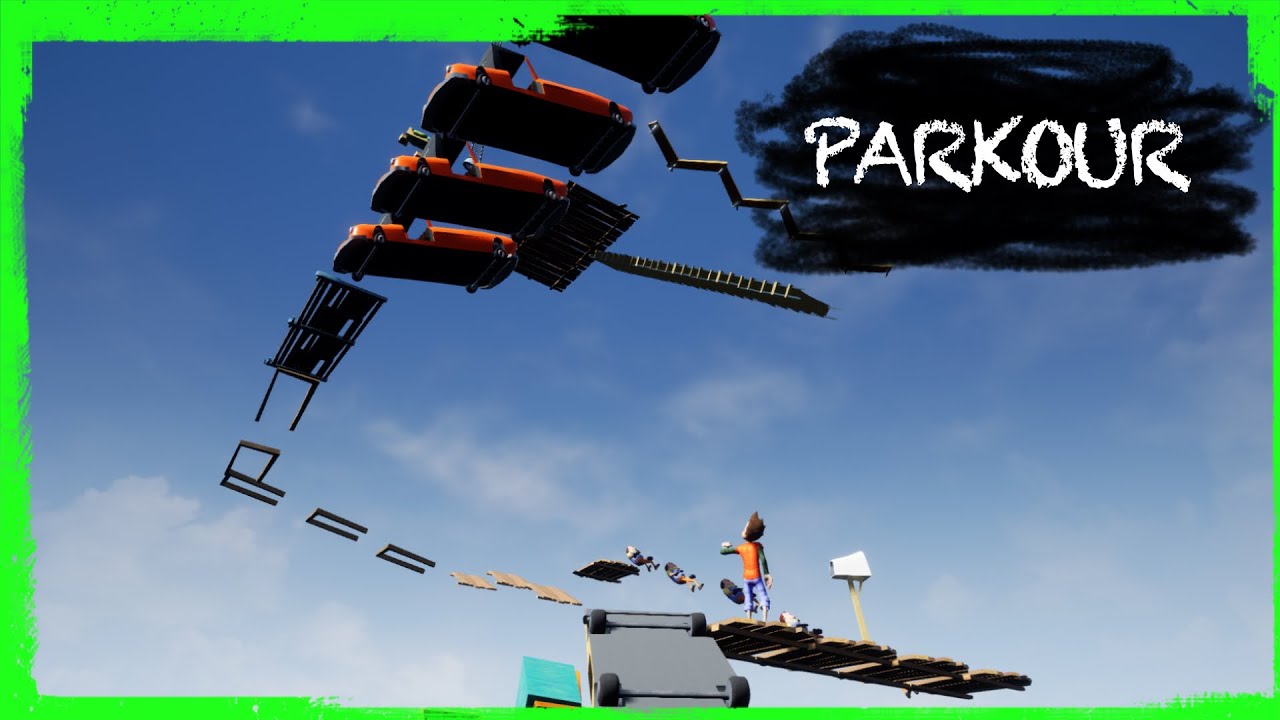 HELLO NEIGHBOR MOD KIT: PARKOUR [1.1] - HUGE OBSTACLES - YouTube