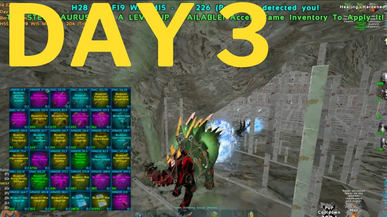 How We Raided A Huge Tek Base On Day 3 - ARK Survival Evolved - YouTube