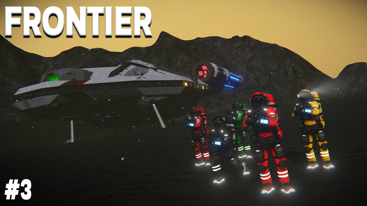 DARK Planet! - Space Engineers: Frontier - Ep #3 "Forsaken" - YouTube