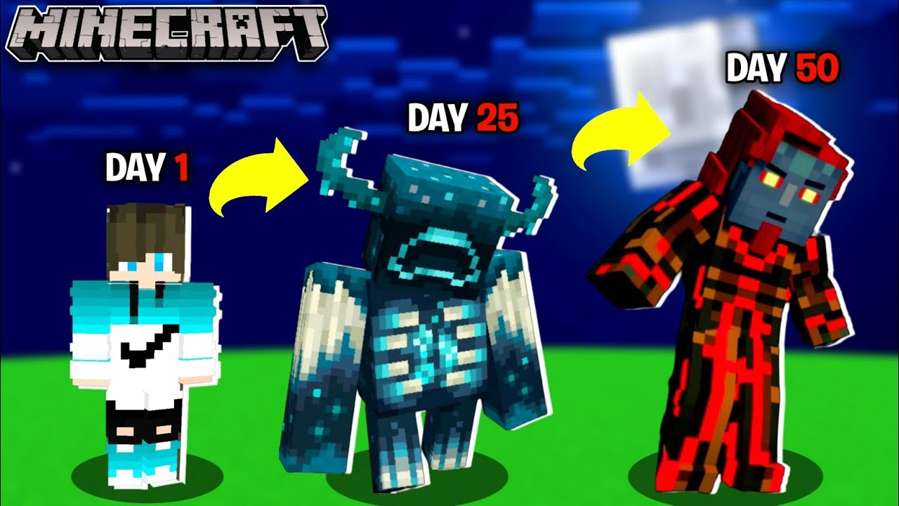 I Survived 50 Days in Minecraft Shapeshifter morph mod | #minecraft ...