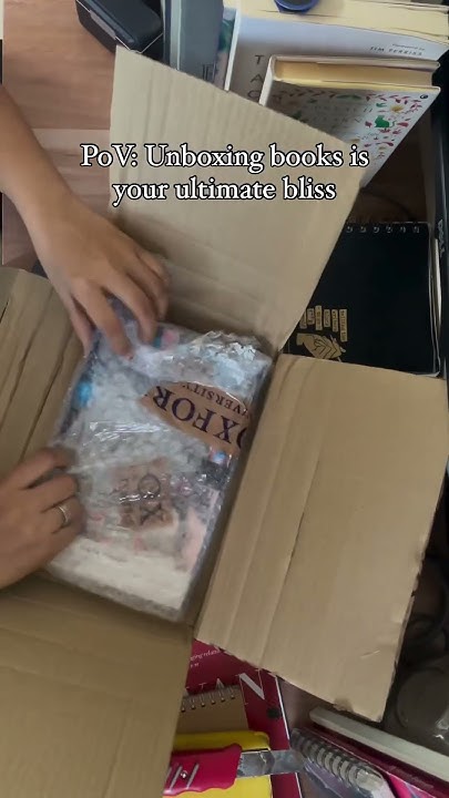 Unboxing books - YouTube
