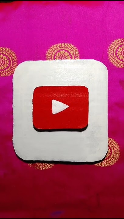 বাড়িতে বসে youtube logo কীভাবে বানাবেন। how to make YouTube logo at home #youtube #tending # ...