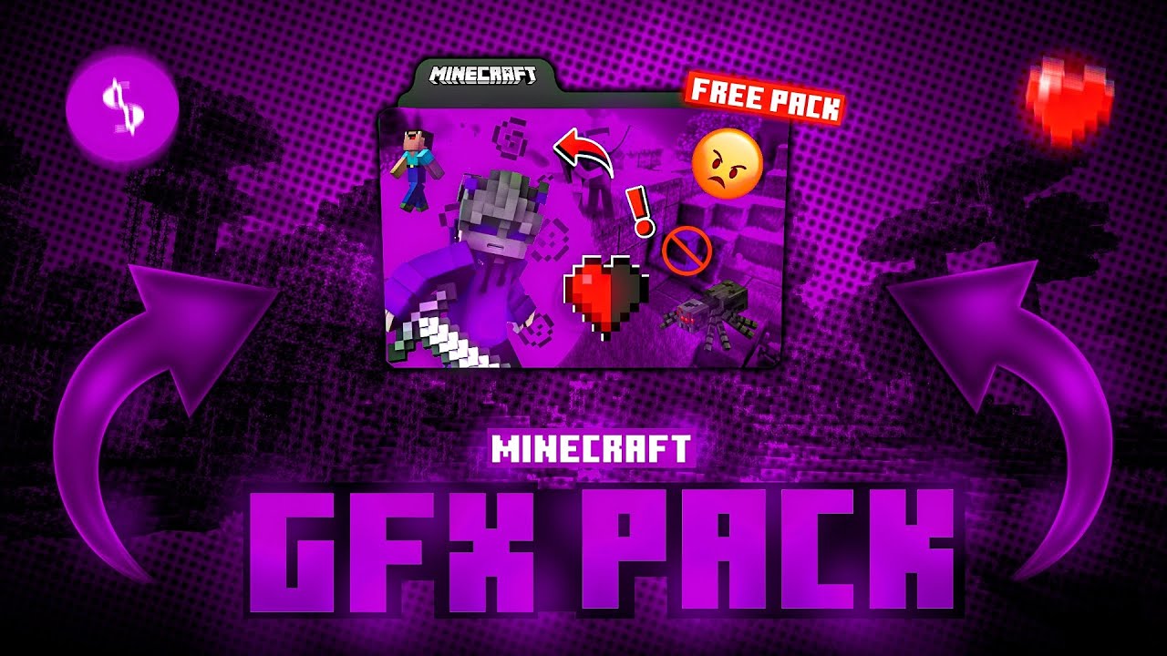 Best Minecraft GFX Pack for Thumbnail Editing (Free Download) - YouTube