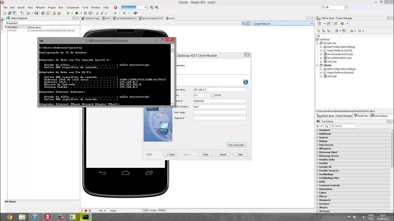 Delphi XE5 Android com DataSnap - YouTube