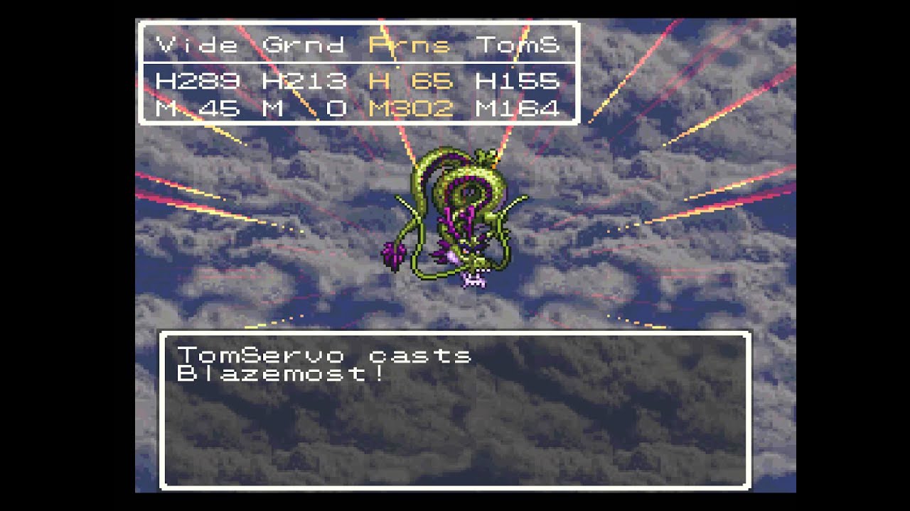Dragon Quest III SFC/SNES God Dragon Battle 1 - YouTube