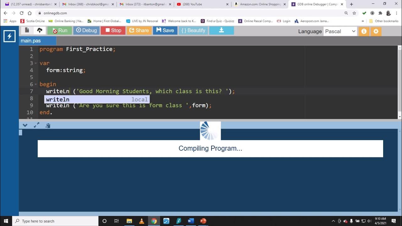 Pascal Input & Output Syntax - YouTube