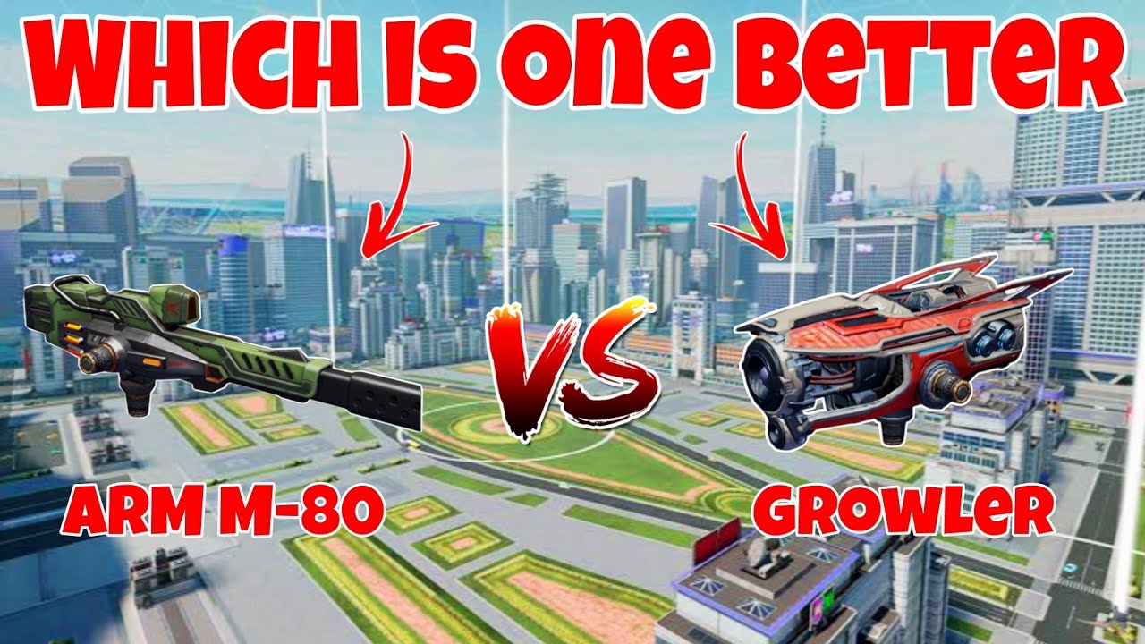WR🔥 New Weapon ARM M-80 VS Growler Weapon Comparison |WR TEST||WAR ...
