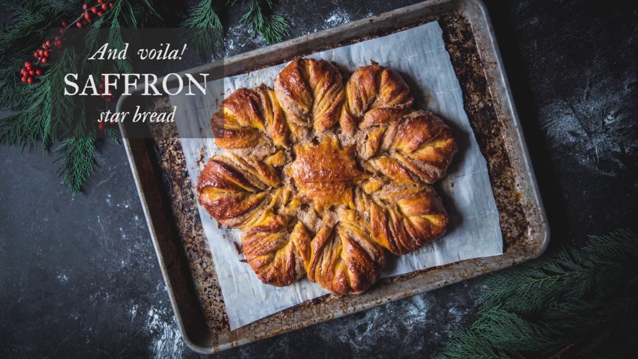 How to Make Saffron Star Bread - YouTube