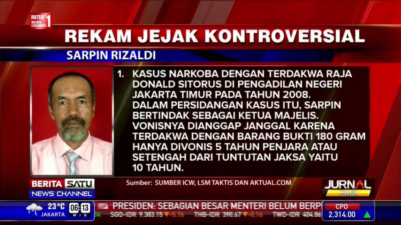 Rekam Jejak Hakim Kontroversial Sarpin Rizaldi - YouTube