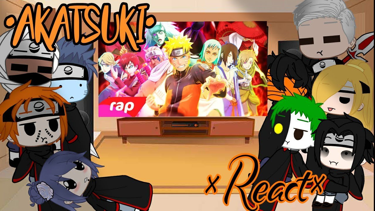 •Akatsuki React• Reagindo ao Rap dos Jinchuurikis 《Gacha Club》 - YouTube