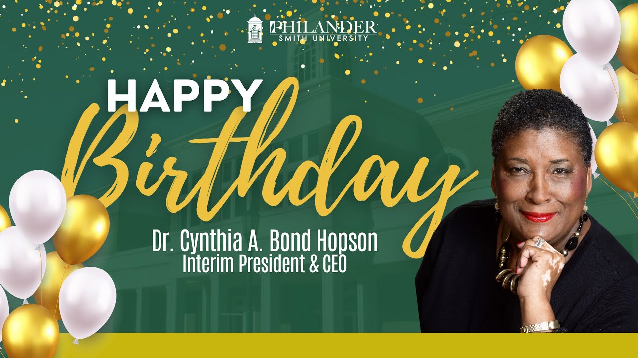 Happy Birthday Dr. Hopson - Nov. 20, 2023 - YouTube