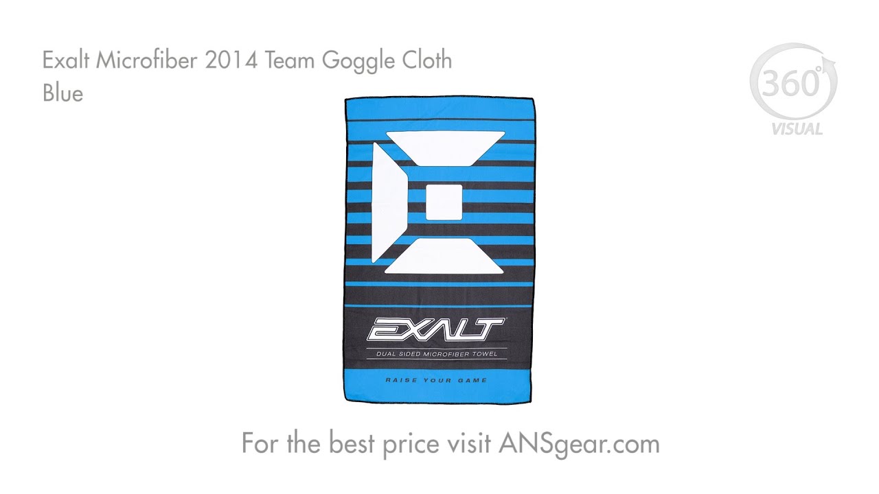 Exalt Microfiber 2014 Team Goggle Cloth - Blue - Visual 360 - YouTube