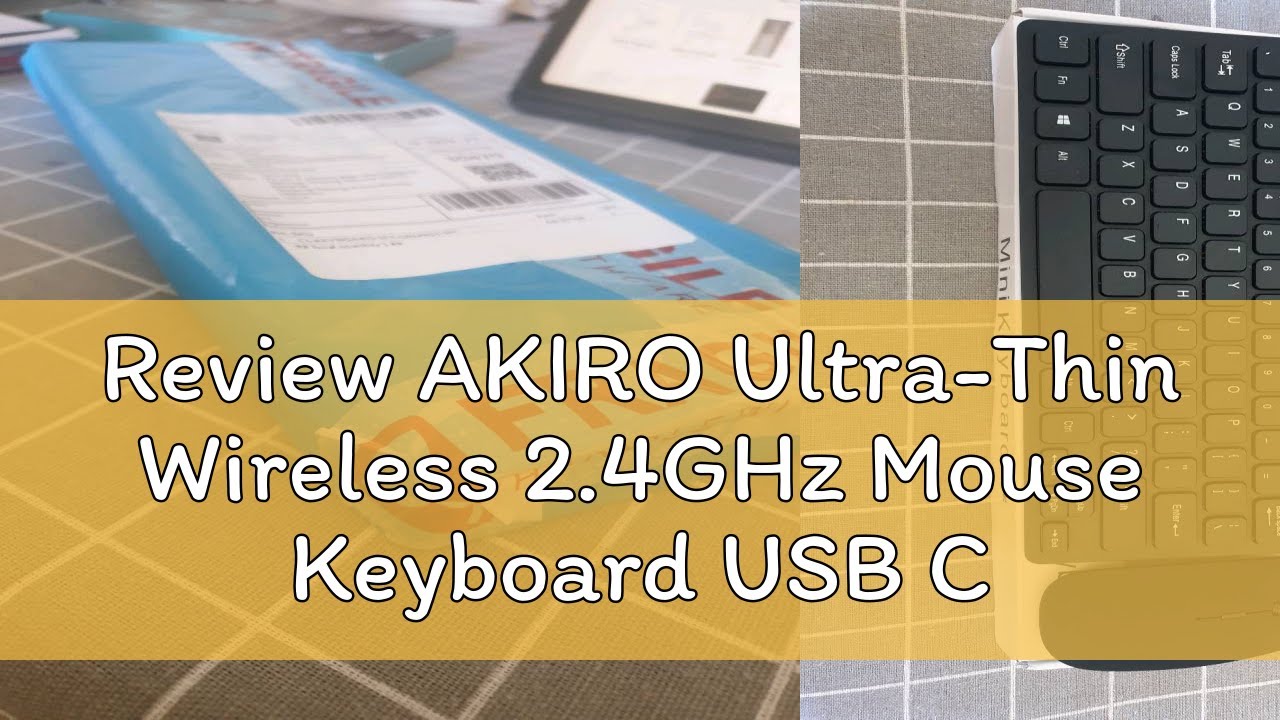Review AKIRO Ultra-Thin Wireless 2.4GHz Mouse Keyboard USB Combo Set ...