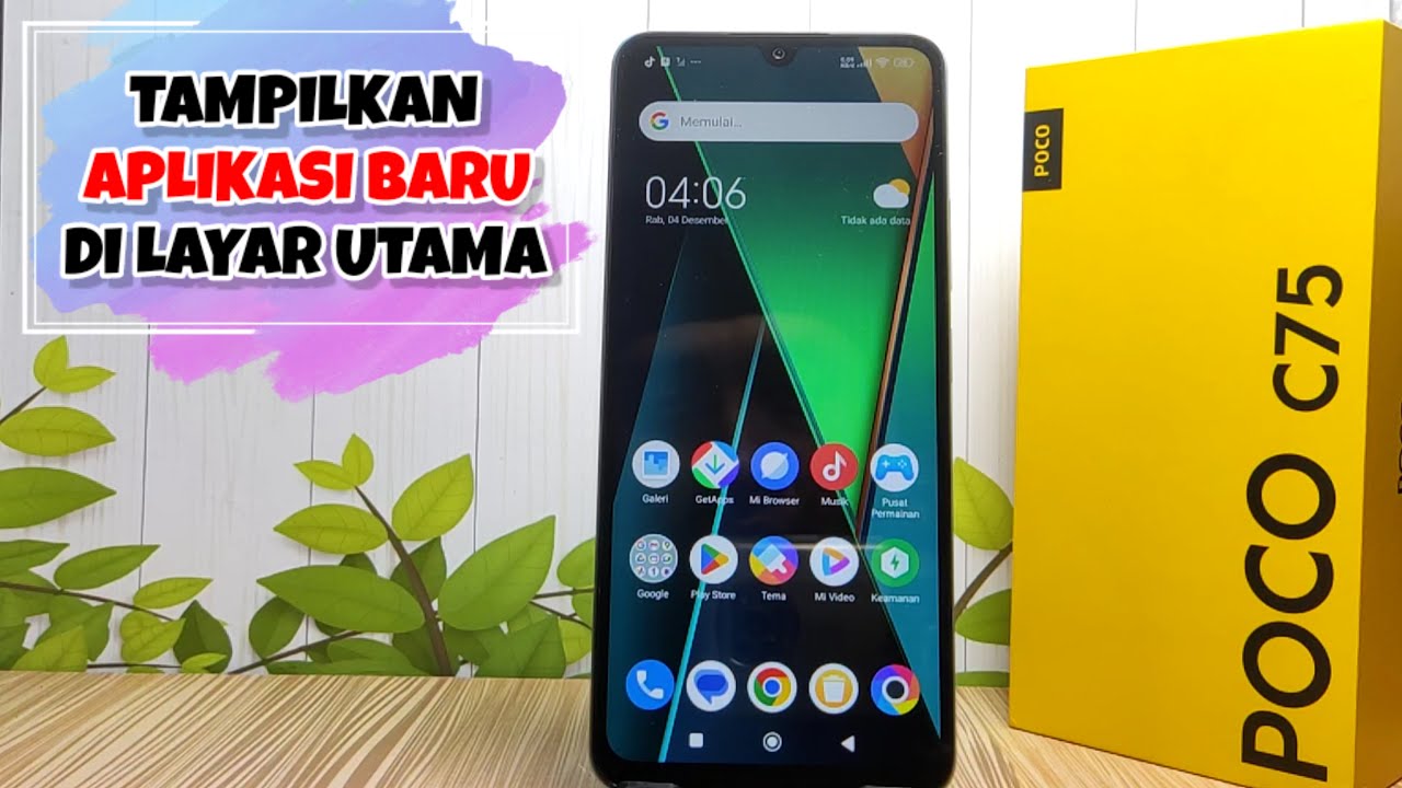 Cara Menampilkan Aplikasi Baru Di Instal Ke Layar Utama HP Poco C75 ...