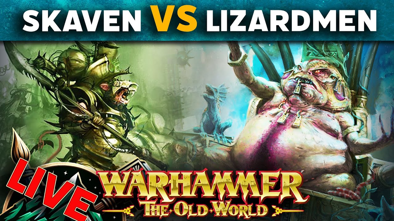 Skaven vs Lizardmen - Warhammer The Old World Live Battle Report - YouTube