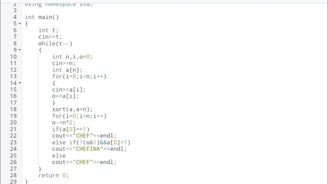 Codechef long challenge| game of piles version 1 solution| c++ solution ...