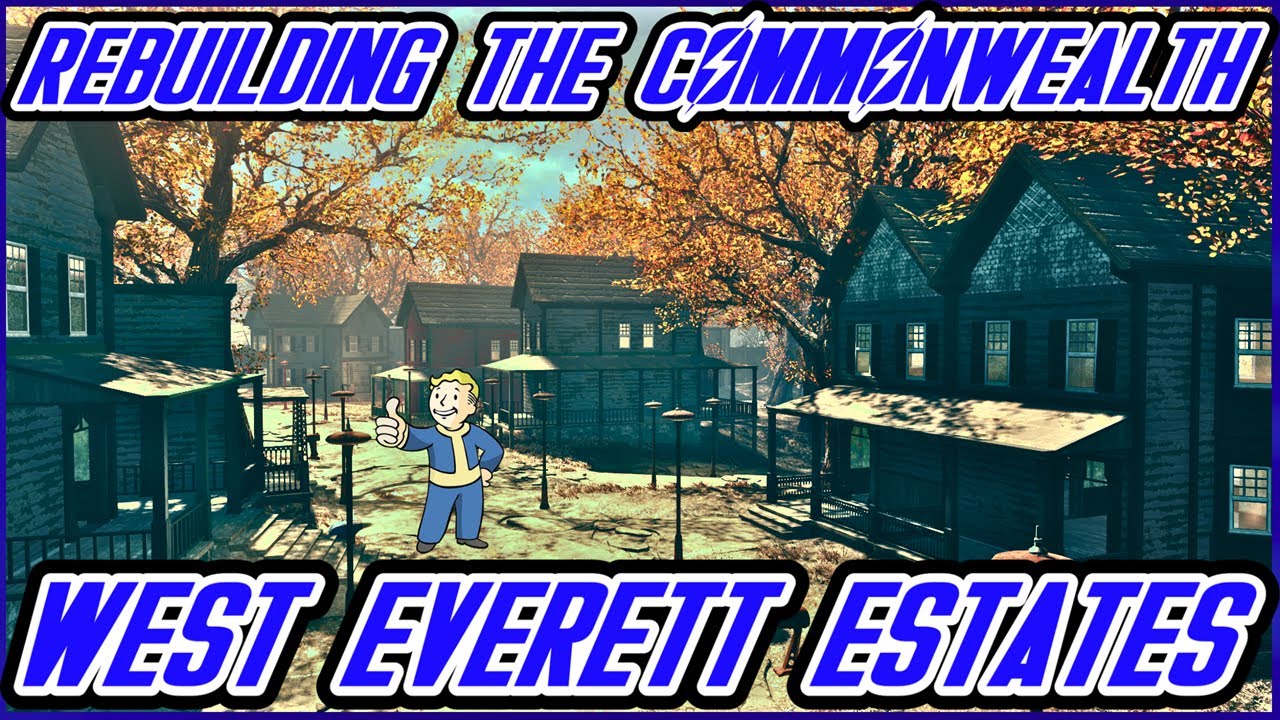 The Fallout 4 Settlement You NEED to See: West Everett Estates! - YouTube