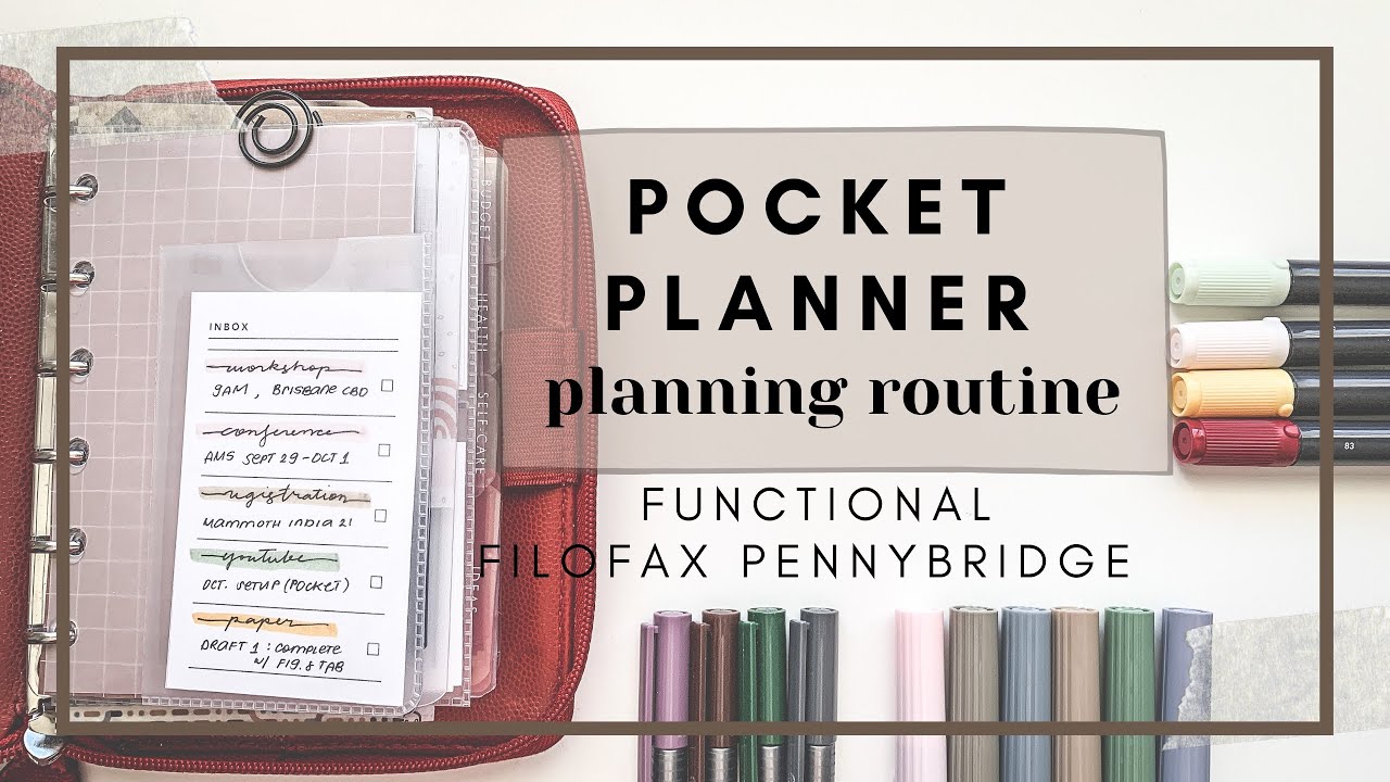 Planning Routine in my Functional Pocket Planner | Filofax Pennybridge ...