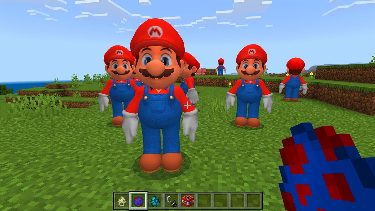 The Mario Bros Movie ADDON in Minecraft PE - YouTube