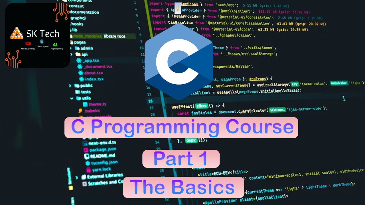 C Programming Course Part 1 The Basics Youtube 7147
