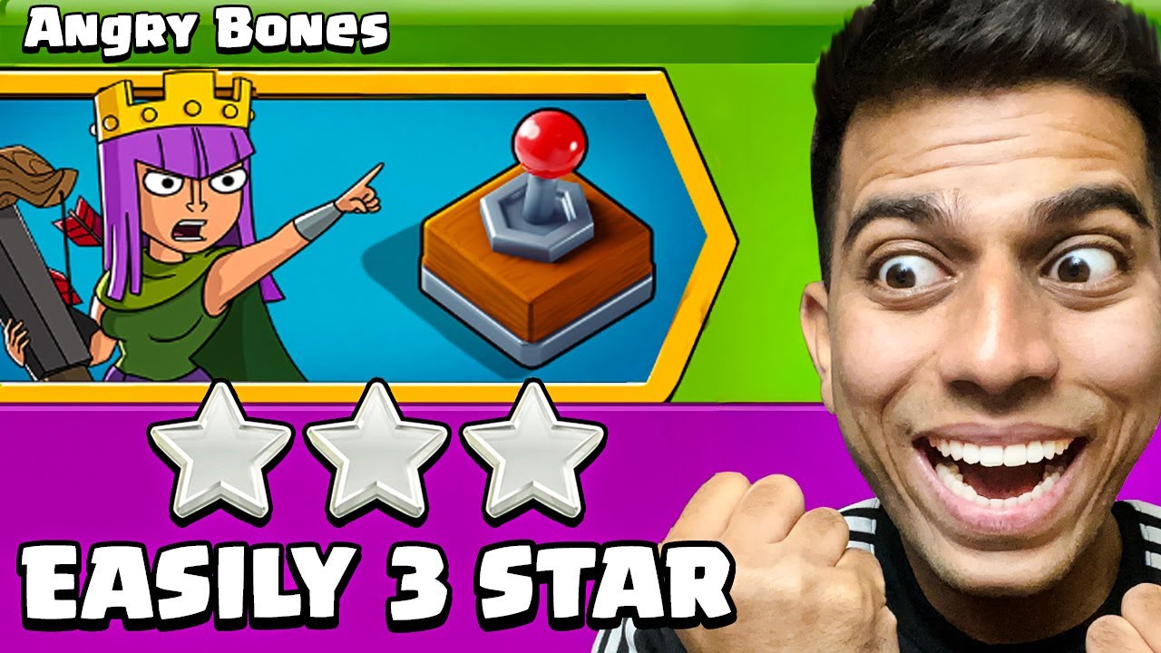 Easiest Way to 3 Star Angry Bones Challenge (Clash of Clans) - YouTube