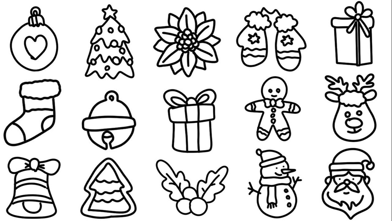 Christmas Drawing Easy |Merry Christmas Drawing |Christmas Tree,santa ...
