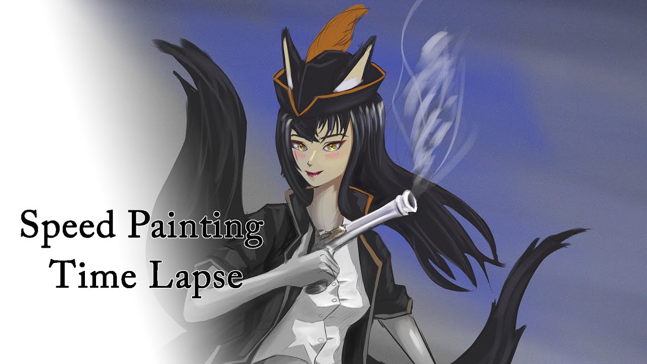 【SPEEDPAINTING】Kitsune Pirate - YouTube