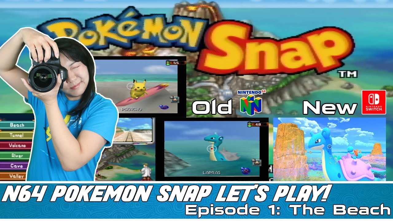 Nintendo 64 Pokémon Snap Let's Play Ep.1: Pokémon Snap Beach! Pokémon ...
