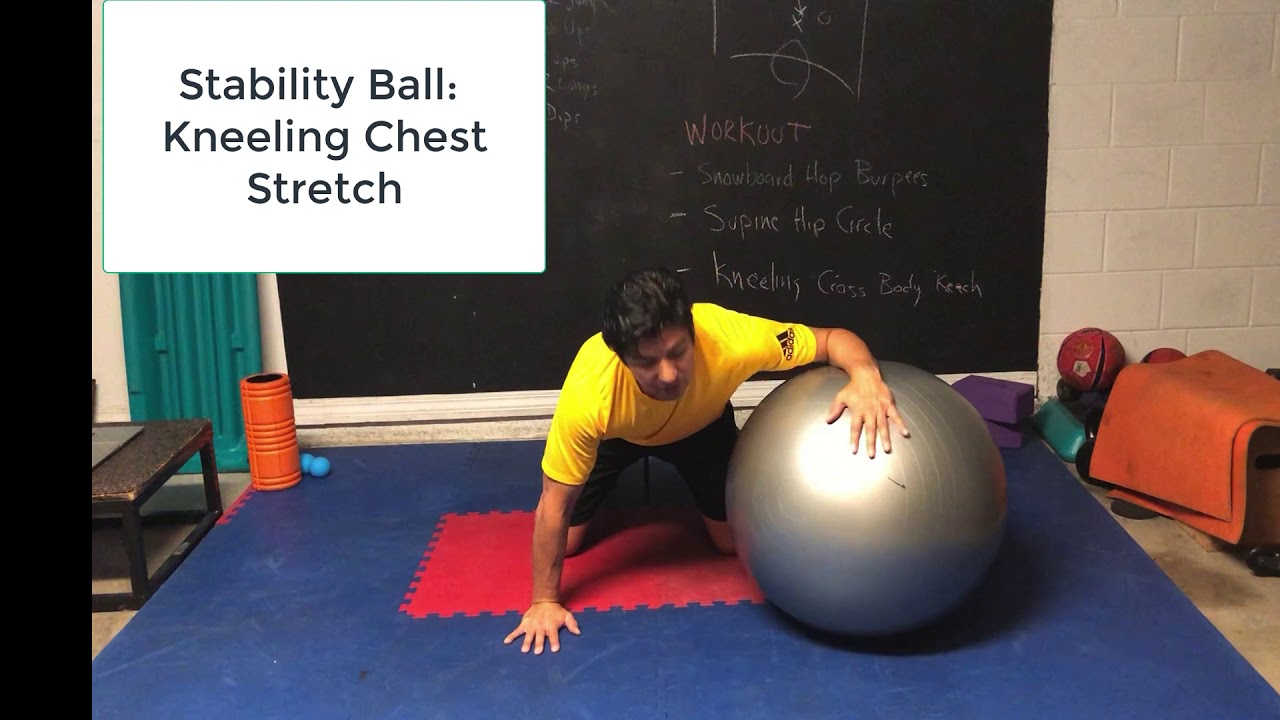 SB kneeling chest stretch - YouTube