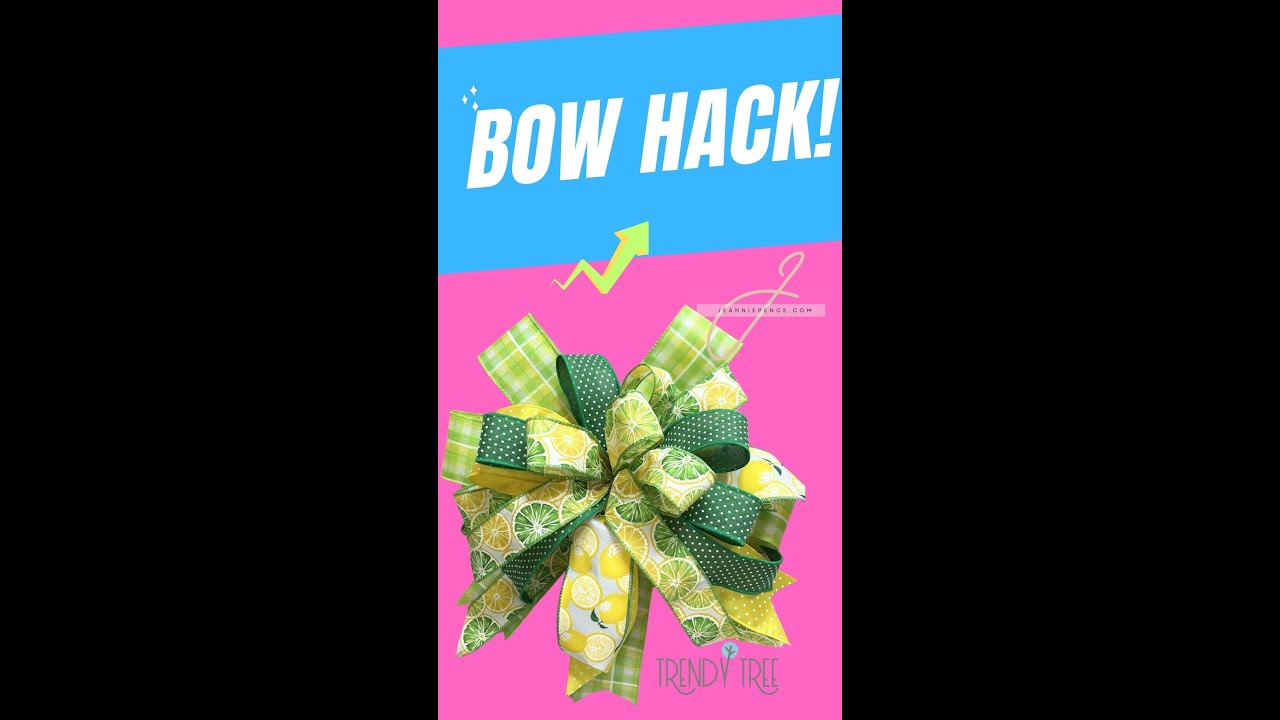 Easy Bow Making Hack - YouTube