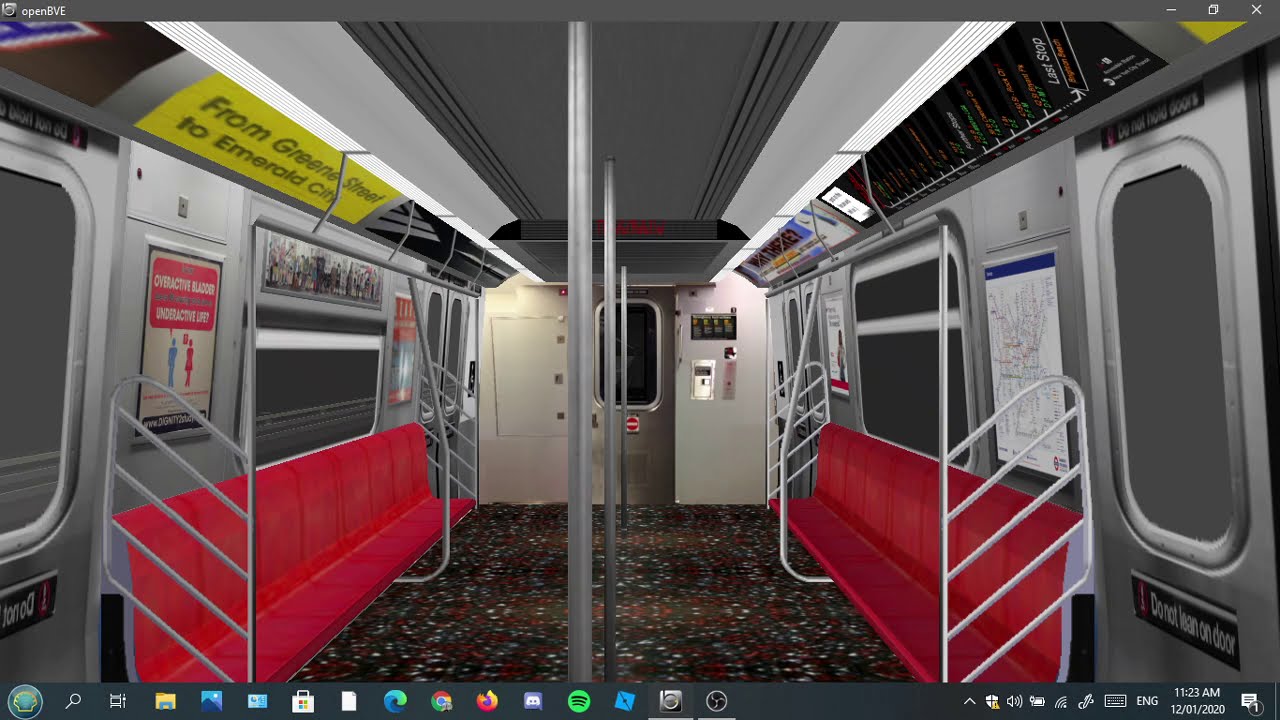 OpenBVE R160 London Underground Scheme Test - YouTube