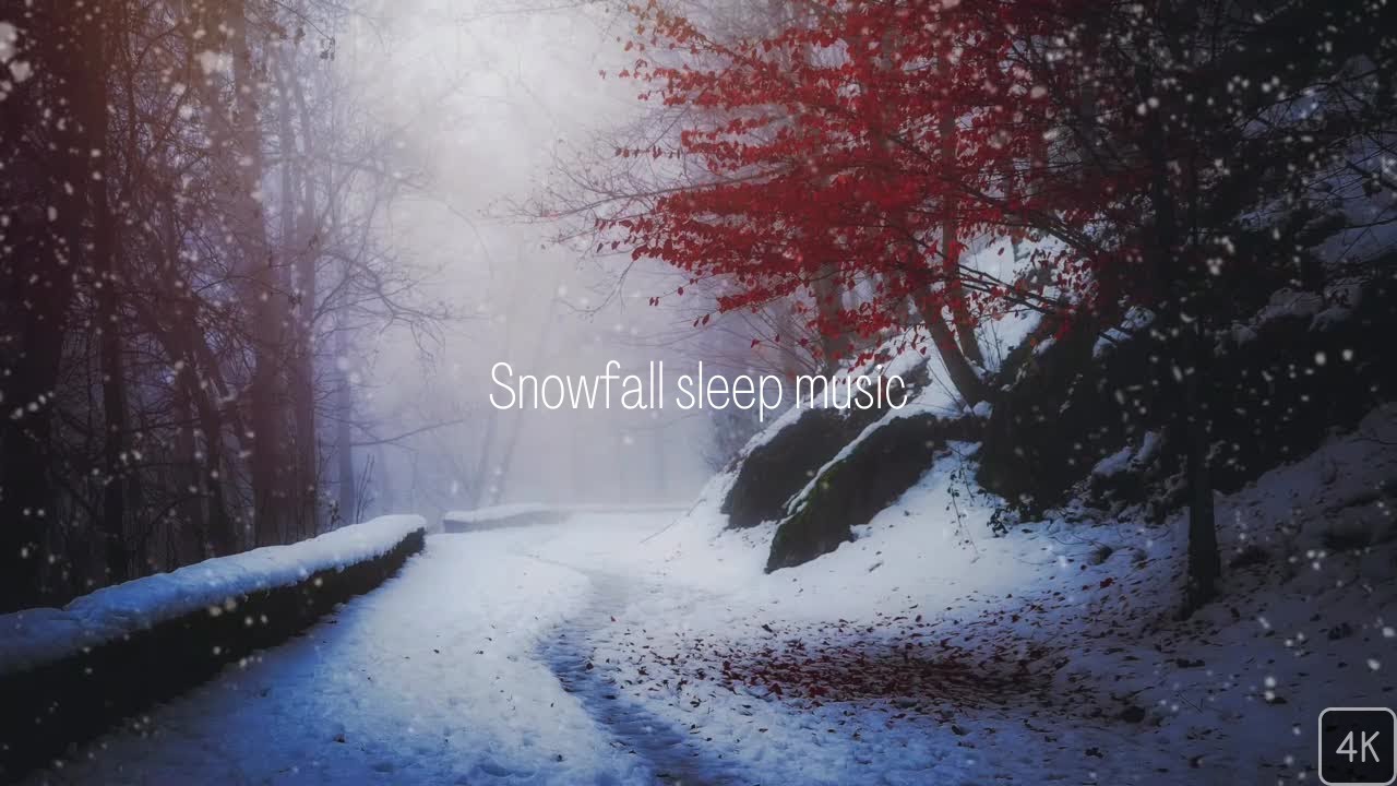 Snowfall Relaxing and study music for ambience - YouTube