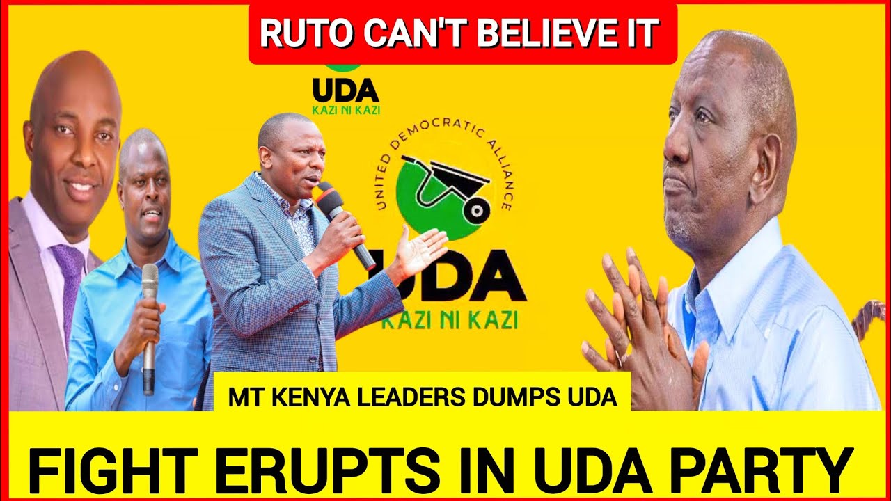 Ruto Kwisha! Fight erupts in UDA party today! Mt kenya top leaders ...