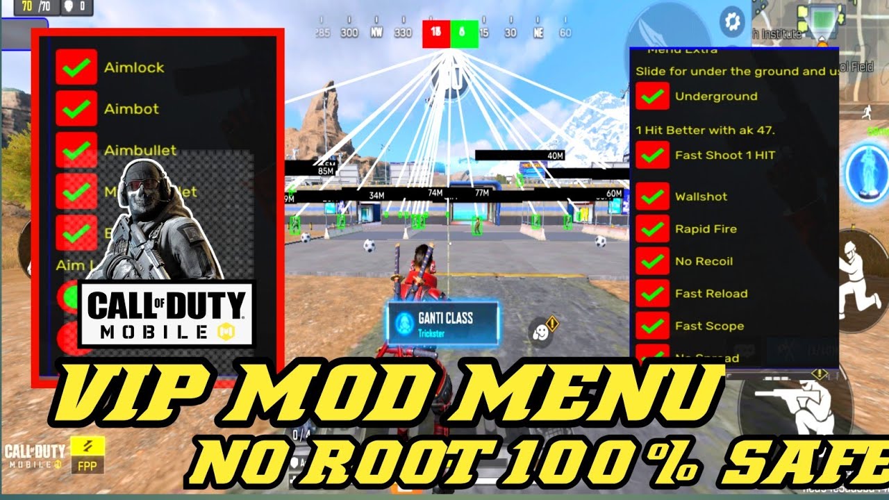 APK VIP MOD MENU CALL OF DUTY MOBILE AUTO | No Root/Antiband/Wallhack ...