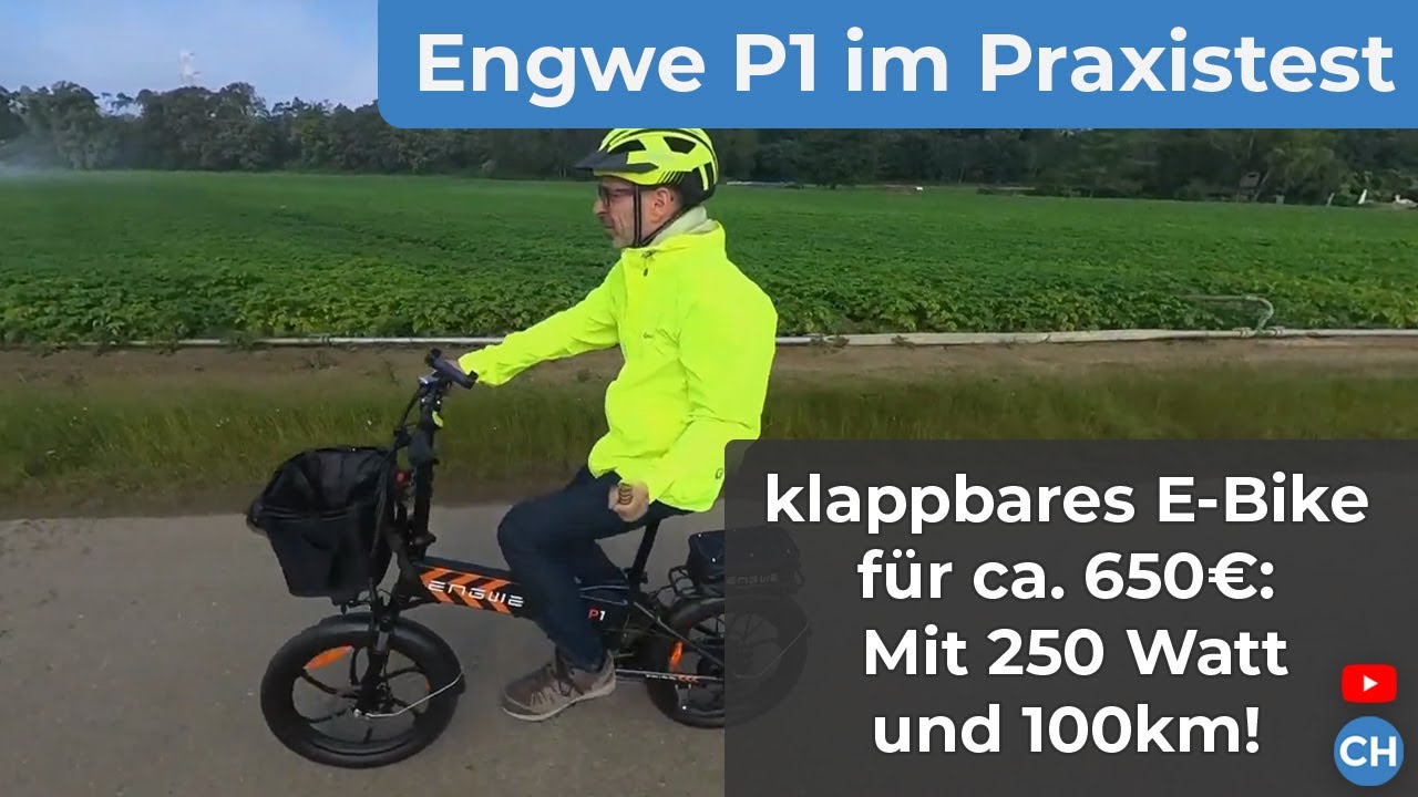 Engwe P1 Klapp-E-Bike im Test - viel Fahrrad für 650€? - YouTube