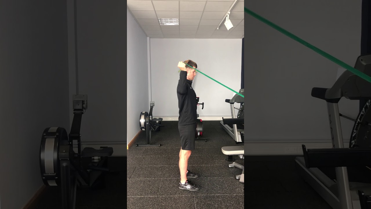Shoulder External Rotation against Theraband at 90deg - YouTube