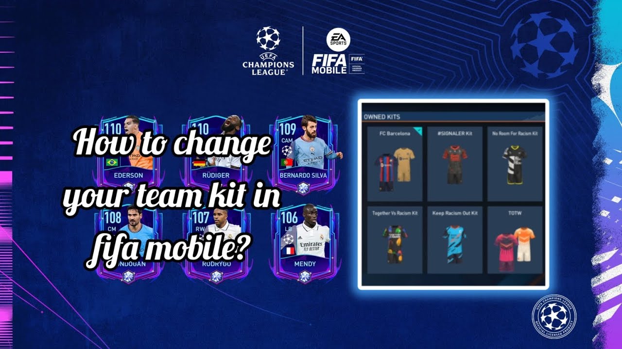 how to change your team kit in fifa mobile?😕😮🤨🙂 - YouTube