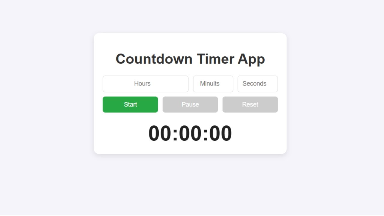 Frontend Projects: Build a Countdown Timer App with HTML, CSS ...