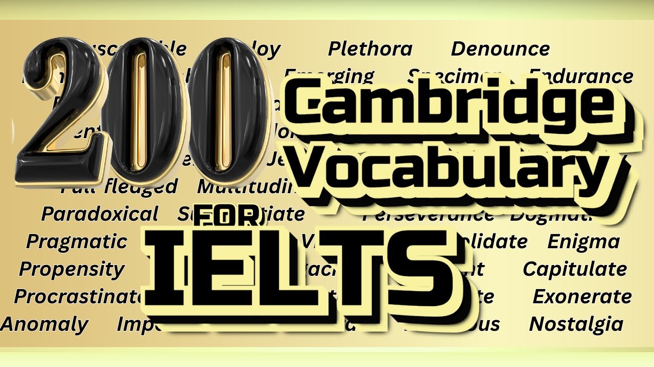 200 Essentials Cambridge Vocabulary Words for IELTS | #storytelling ...