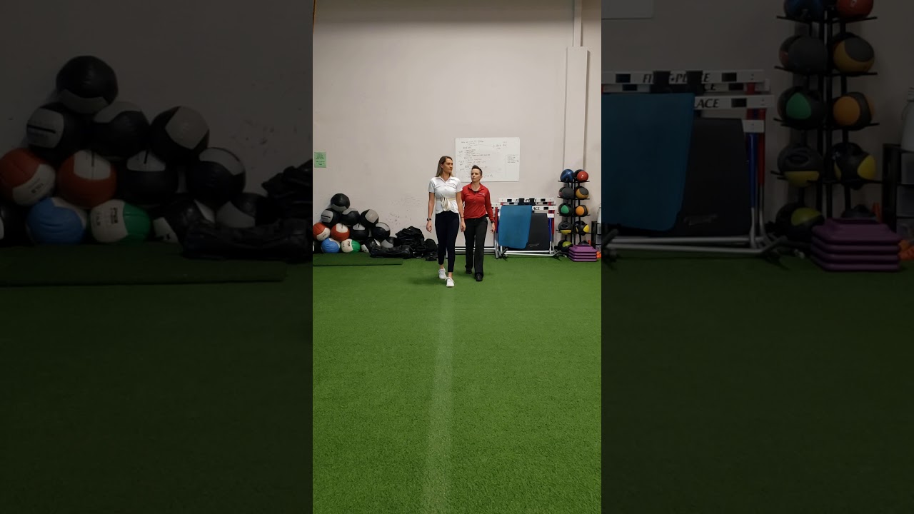 Vestibular Rehabilitation - Walking with head rotation side to side ...