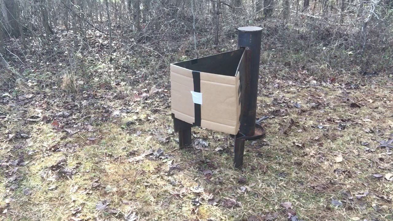 Homemade bullet trap. - YouTube