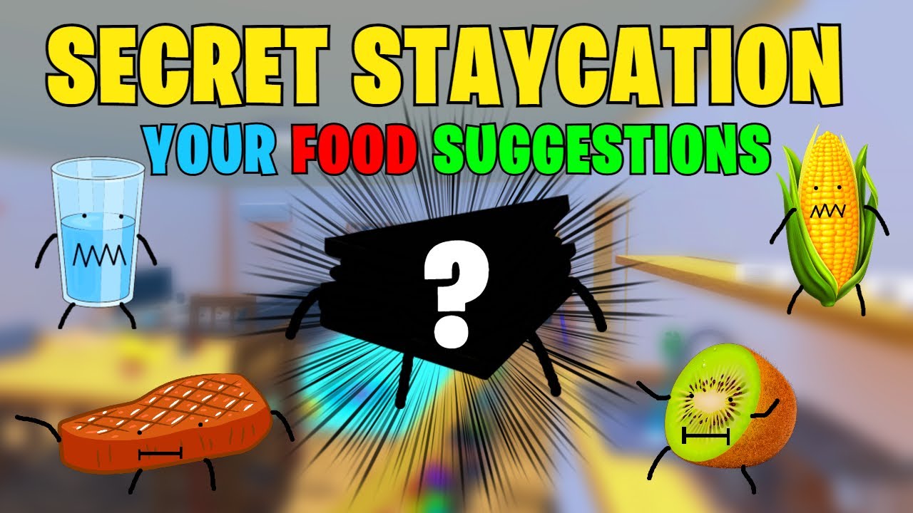 SECRET STAYCATION | Making YOUR FOOD SUGGESTIONS - YouTube