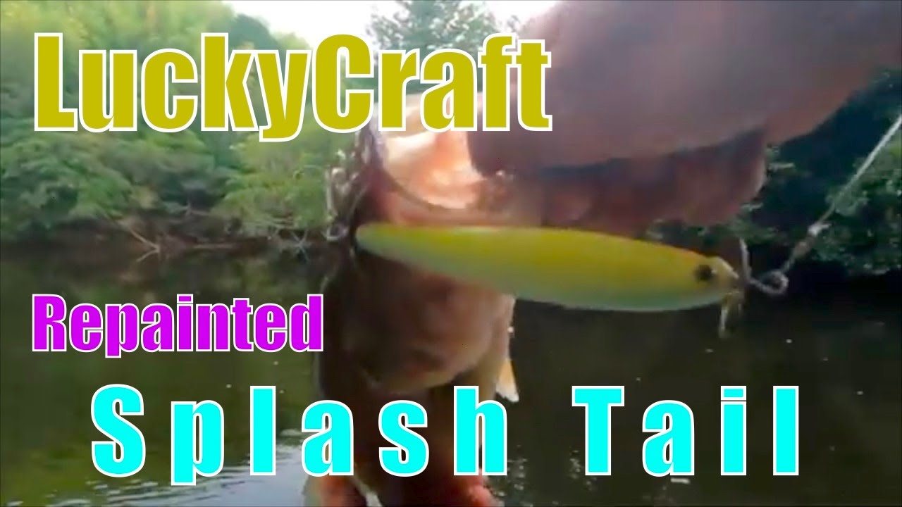 【LUCKYCRAFT】Repainted Splash Tail【Bass Fishing】【TOPWATER】 - YouTube