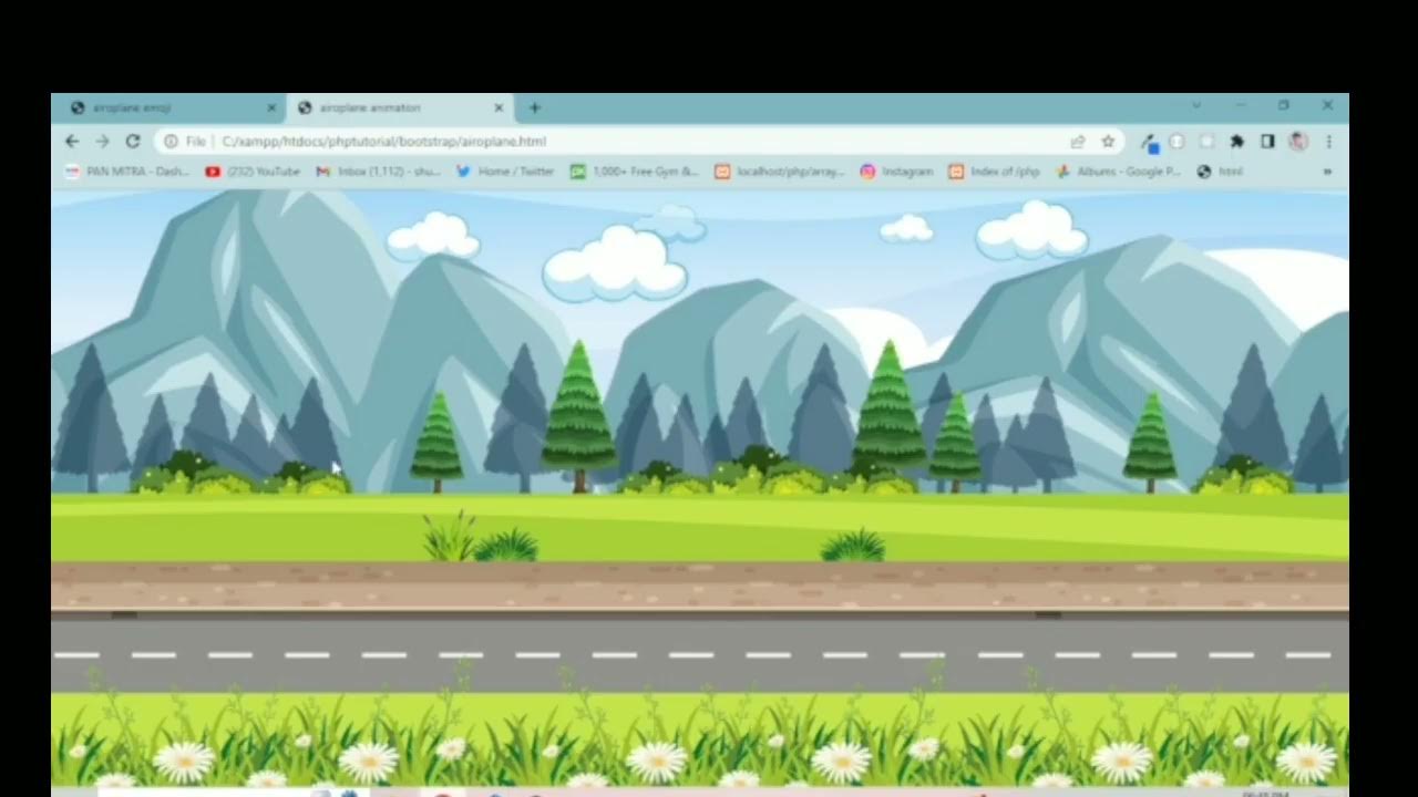 Css Animation Airplane Animation How To Fly Airplane ️ ️ Youtube