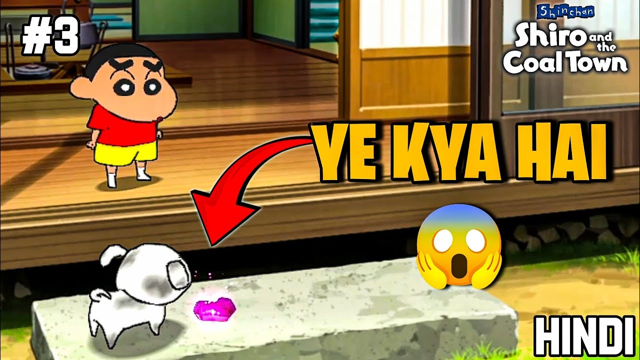 Shiro Give Mysterious Thing | Shin Chan Shiro and the Coal Town ...