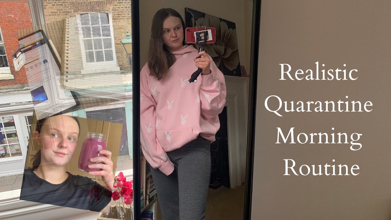 Realistic Quarantine Morning Routine 2020 - Ft Homework, Smoothie ...