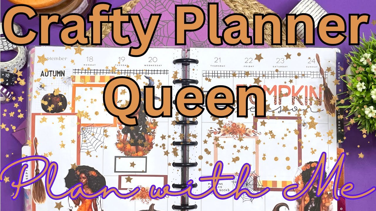 Crafty Planner Queen HalloweenQueens|Plan with Me|Happy Planner Classic ...