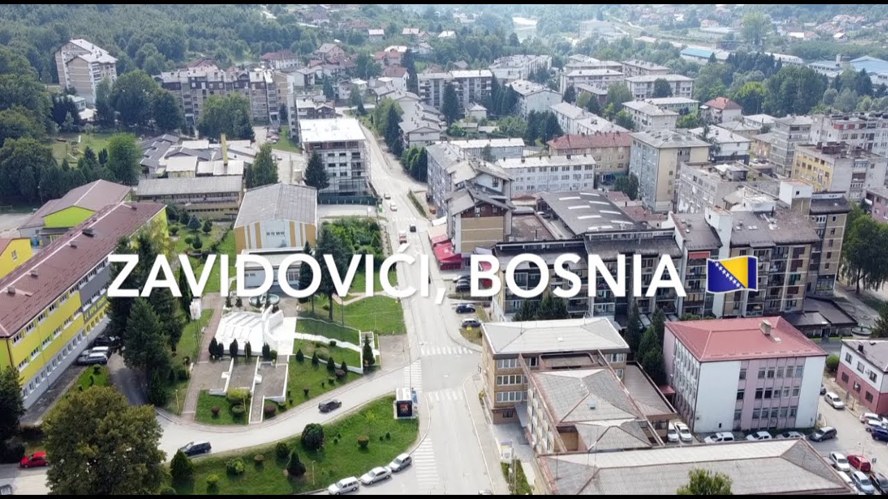 Pogled na Centar Zavidovića Dron Perspektiva 🇧🇦🏙️ | Zavidovići from ...