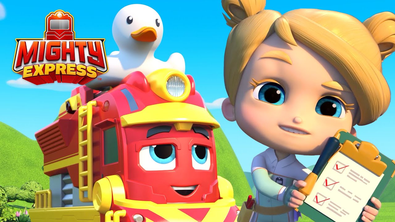 Flicker Get His First Mega Mission! 🔥| Mighty Express Clips | Cartoons ...