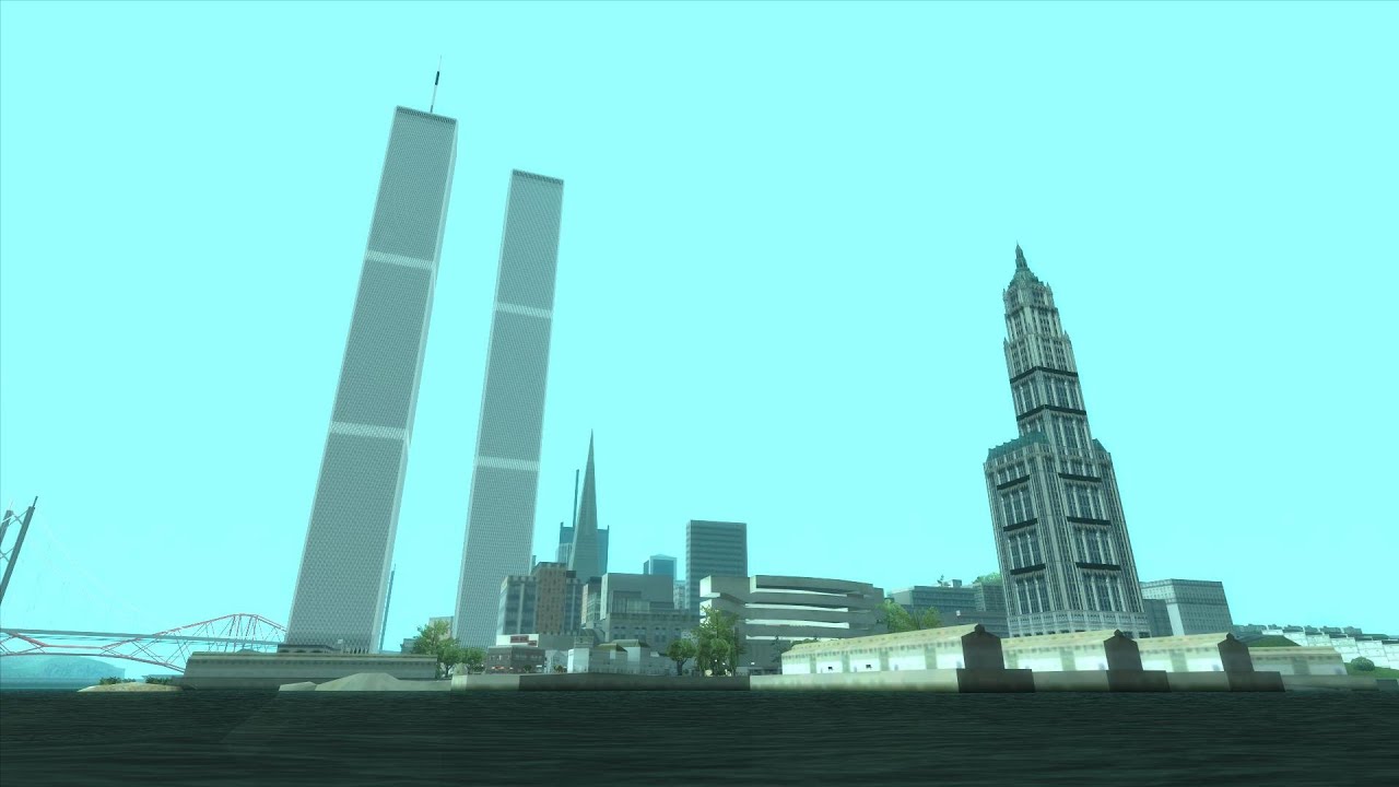 gta sa san fierro world trade center twin towers mod - YouTube